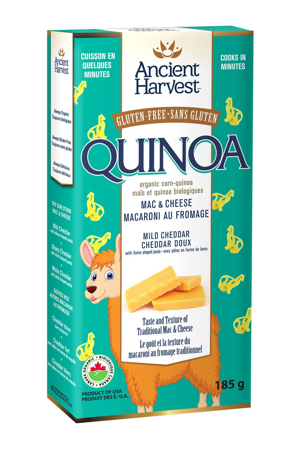 Ancient Harvest Gluten-Free Mild Cheddar Macaroni & Cheese with Llama ...