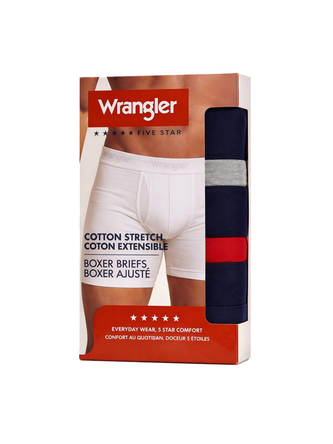 Click here for Wrangler Mens Cotton Stretch Boxer Brief Set M prices