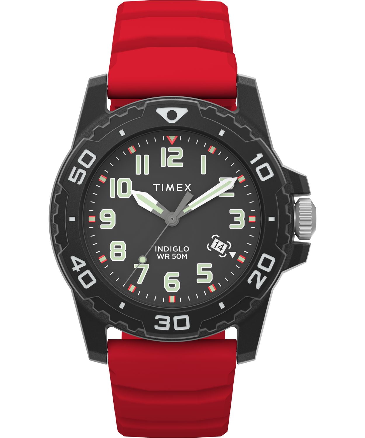 Click here for Timex 42mm Silicone Strap Watch One Size prices