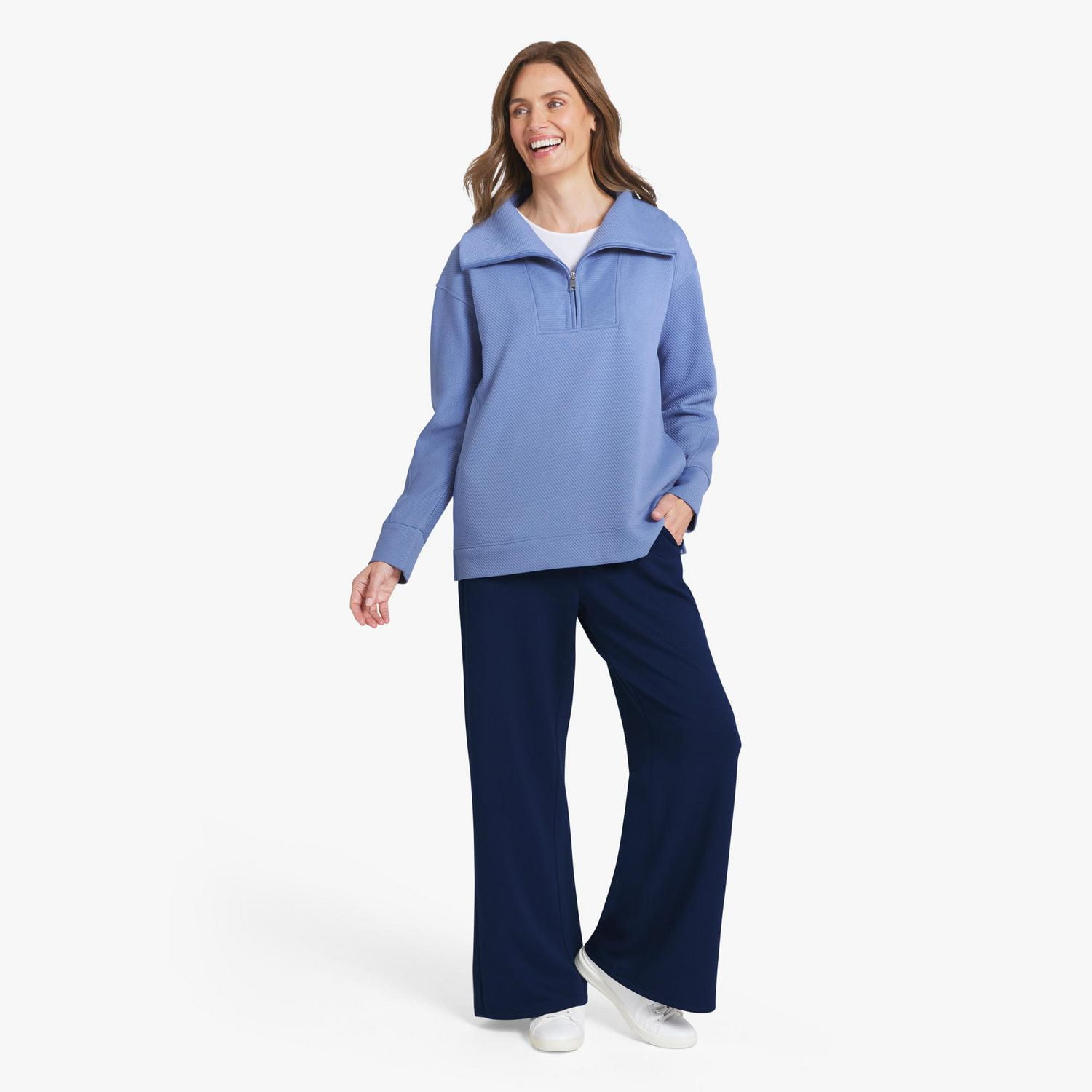 Click here for Chaps Qtr Zip Top M prices