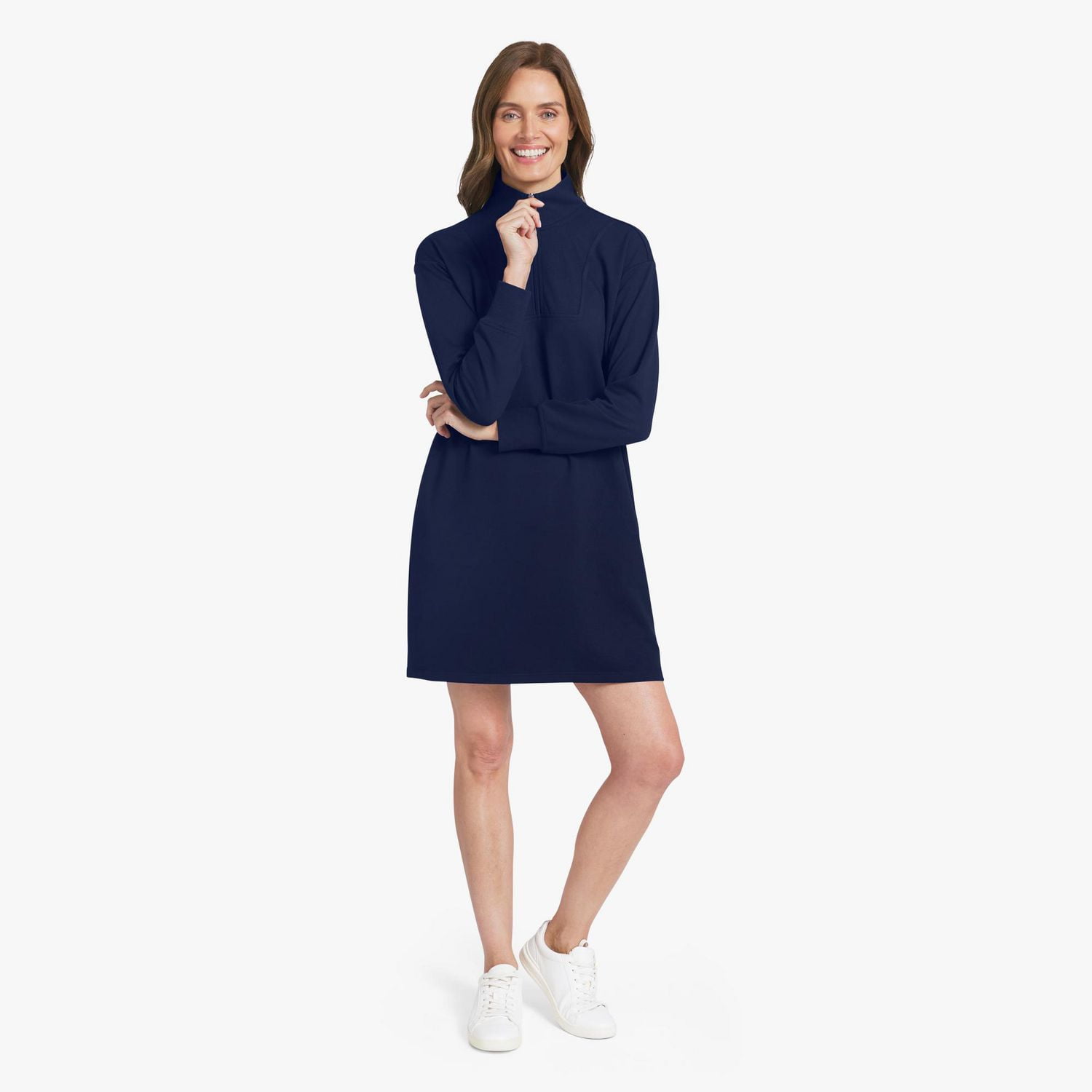 Click here for Chaps Qtr Zip Dress Xs prices