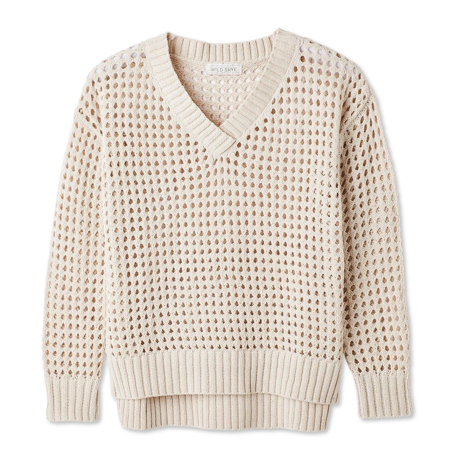 Click here for Wild Skye Womens Hollow Out Oversized Sweater L prices