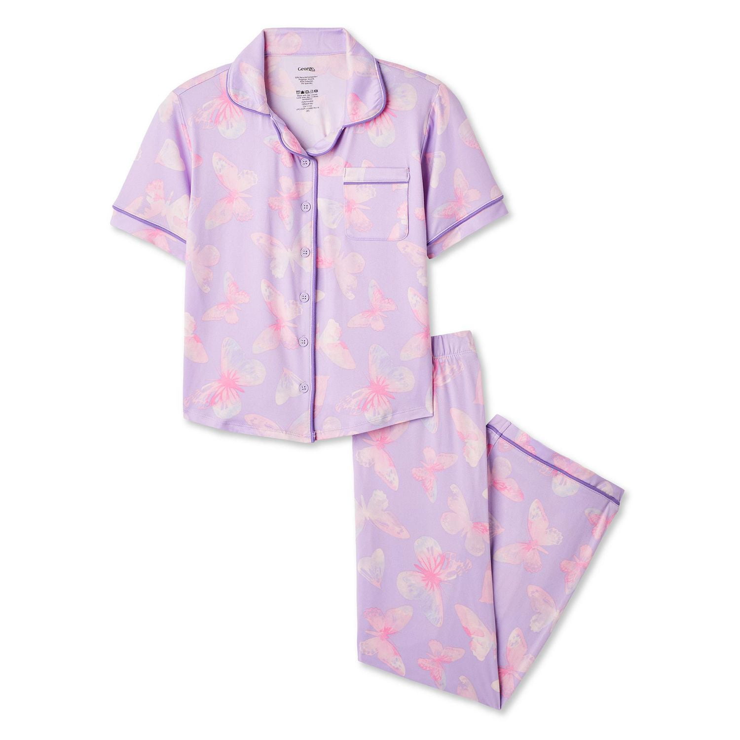 Click here for George Girls Two Piece Pajama Set S prices