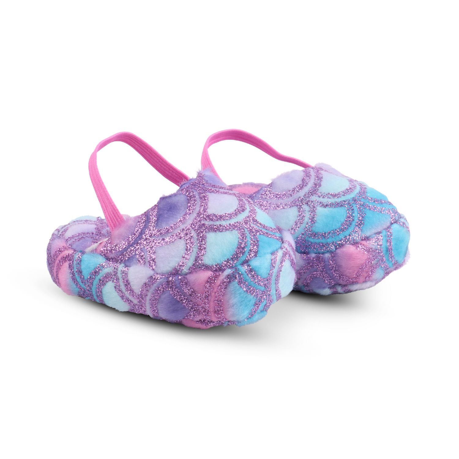 My Life As Purple and Pink Mermaid Scale Platform Slippers for 18 ...