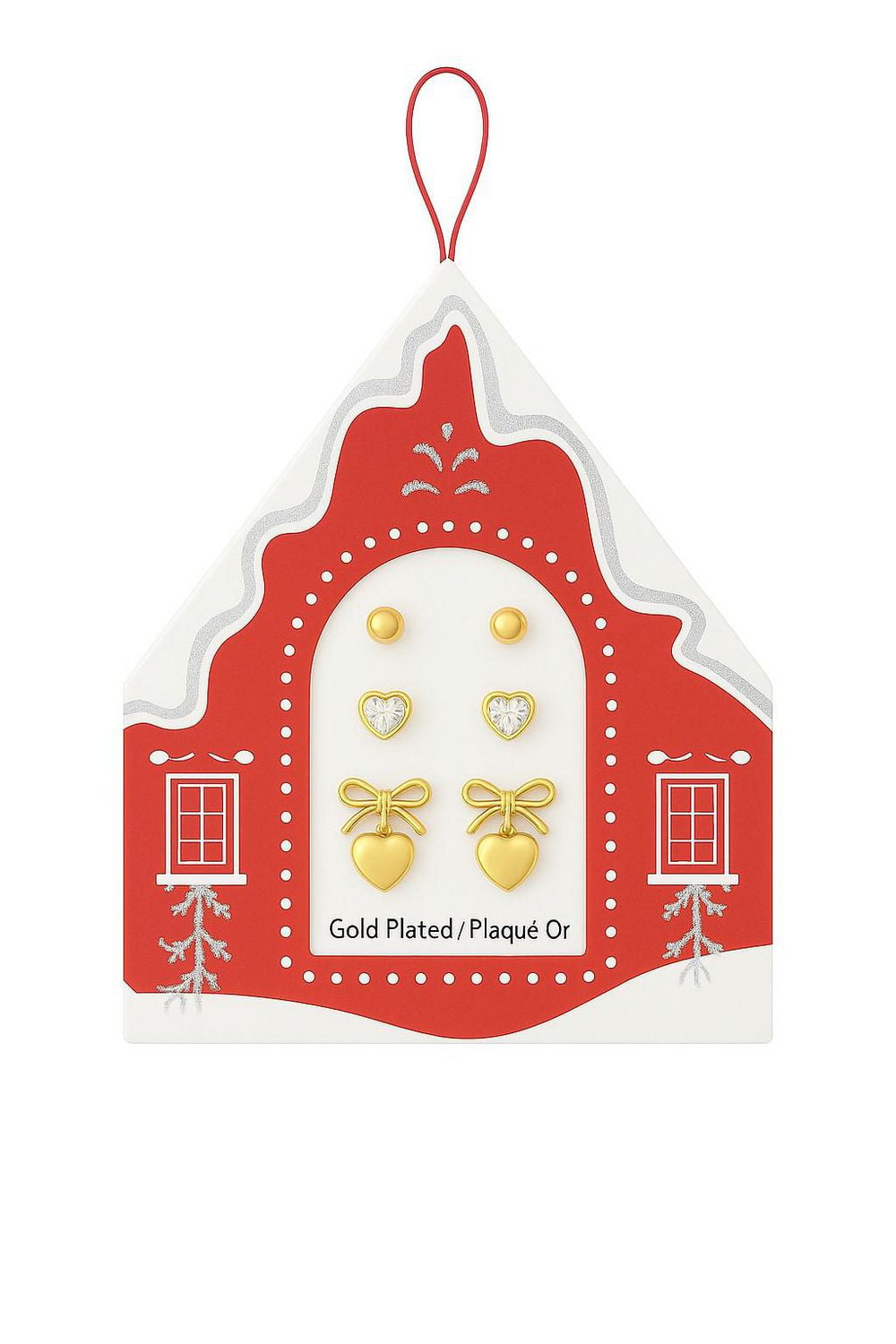 Click here for Luxury Designs Gold Plated Earring Trio: Ball  Cz... prices