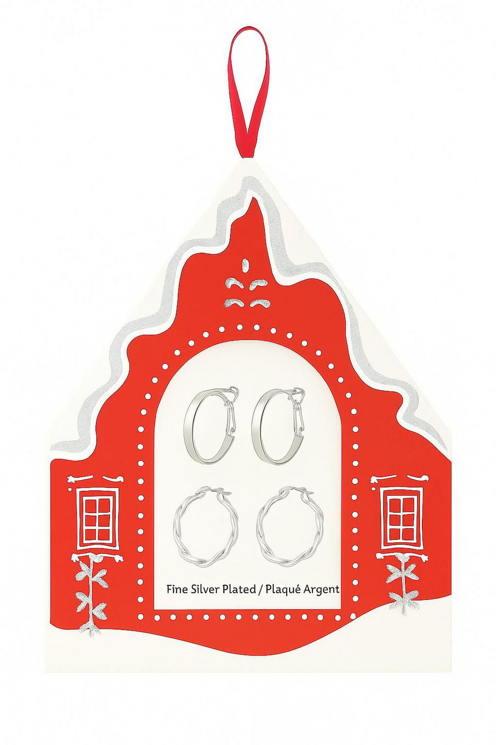 Click here for Luxury Designs Silver Plated Earring Duo - High Po... prices