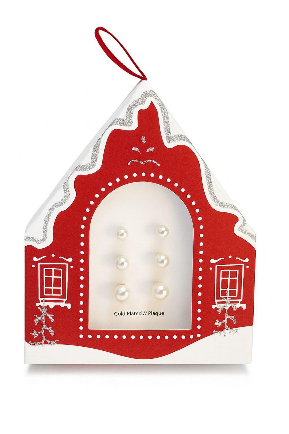 Click here for Luxury Designs Gold Plated Trio Faux Pearl Studs O... prices