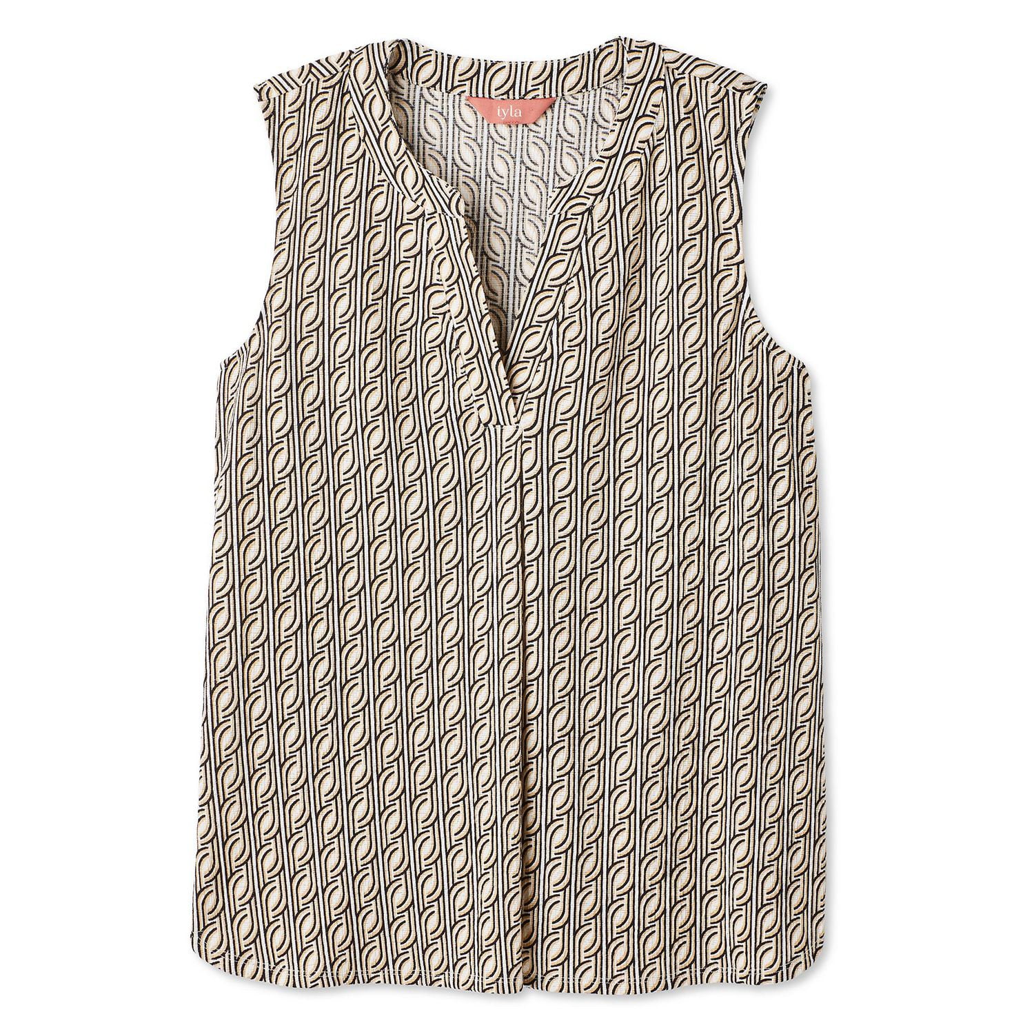 Click here for Iyla Womens Crinkle Sleeveless Blouse S prices