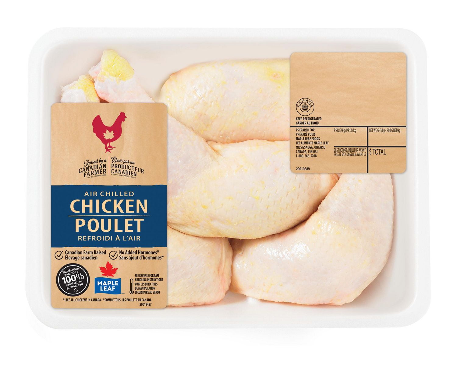Maple Leaf Back Attached Chicken Legs | Walmart Canada