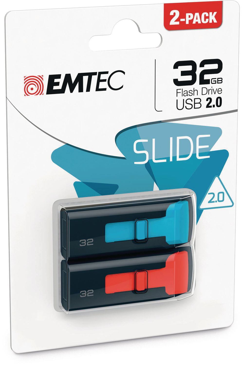 EMTEC USB 2.0 C452 SLIDE 32GB 2PK | Walmart Canada