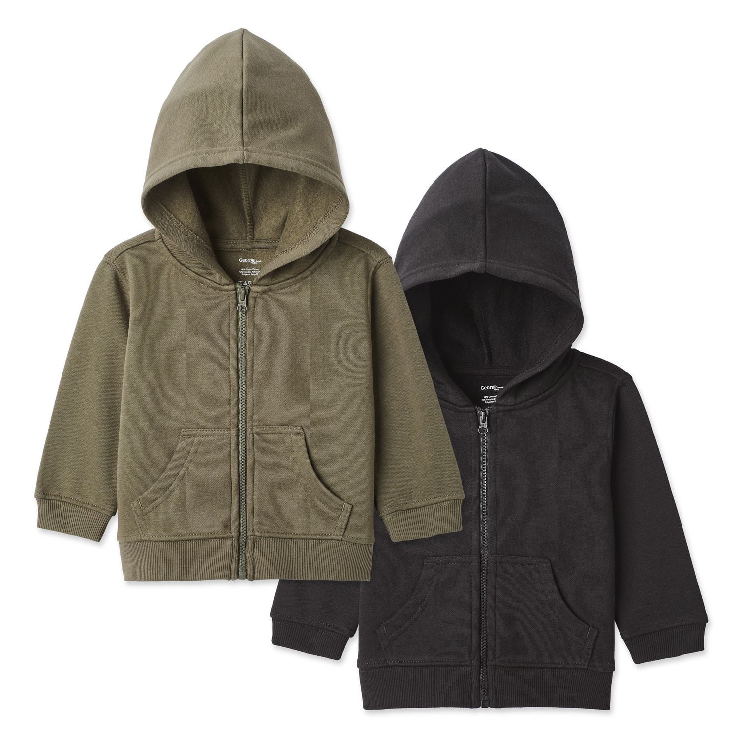 Click here for George Infants Gender Inclusive Full Zip Hoodie 2-... prices