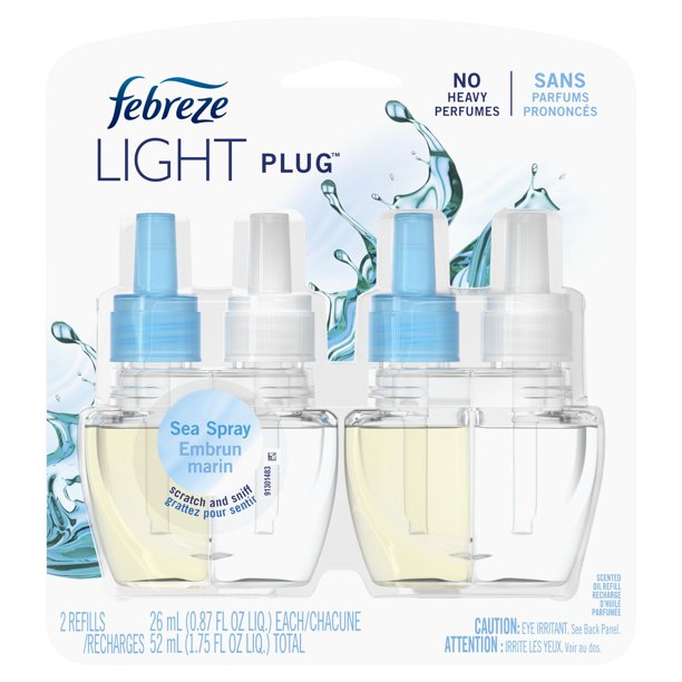 Febreze LIGHT Fade Defy PLUG Air Freshener, Sea Spray - Walmart.ca