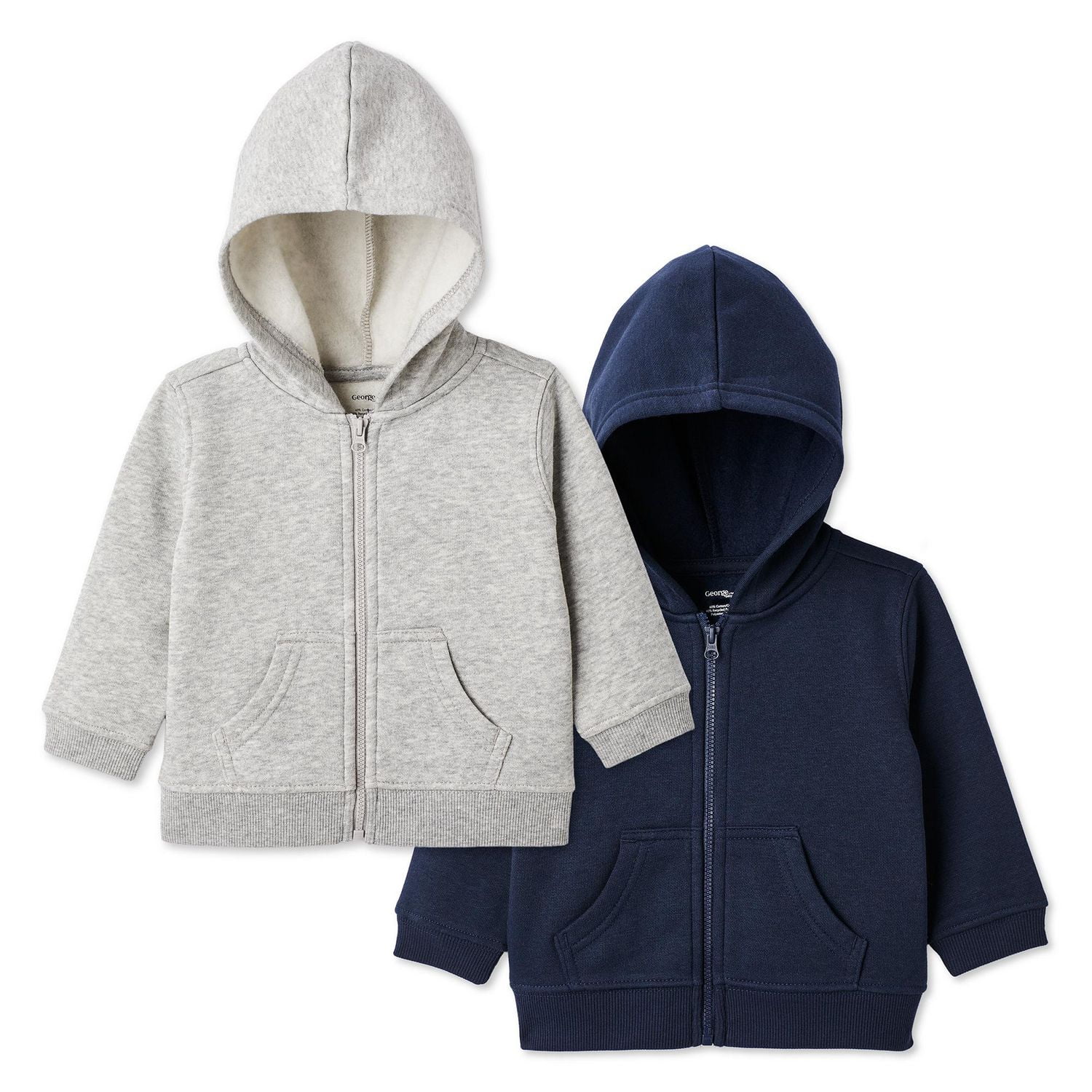 Click here for George Infants Gender Inclusive Full Zip Hoodie 2-... prices