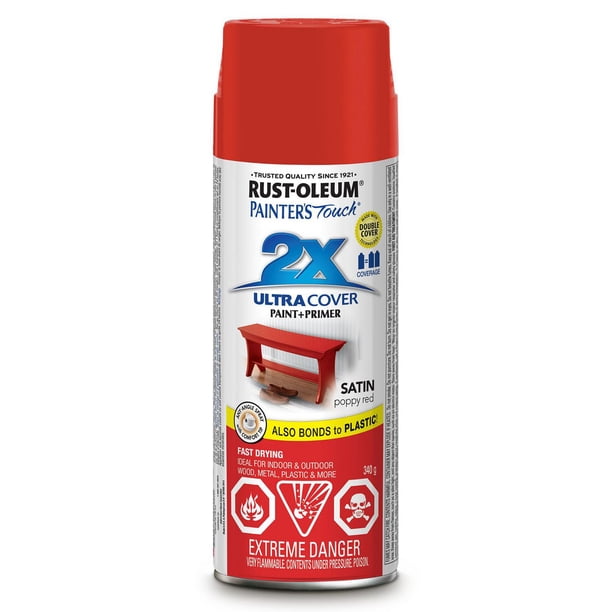 Rust-Oleum Specialty Painter's Touch Ultra Cover 2xSatin Poppy Red ...
