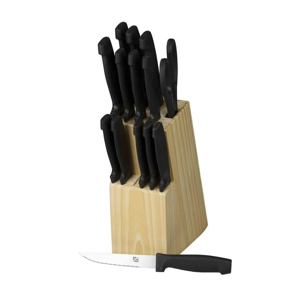 15 Piece Knife Set with Block - Walmart.ca