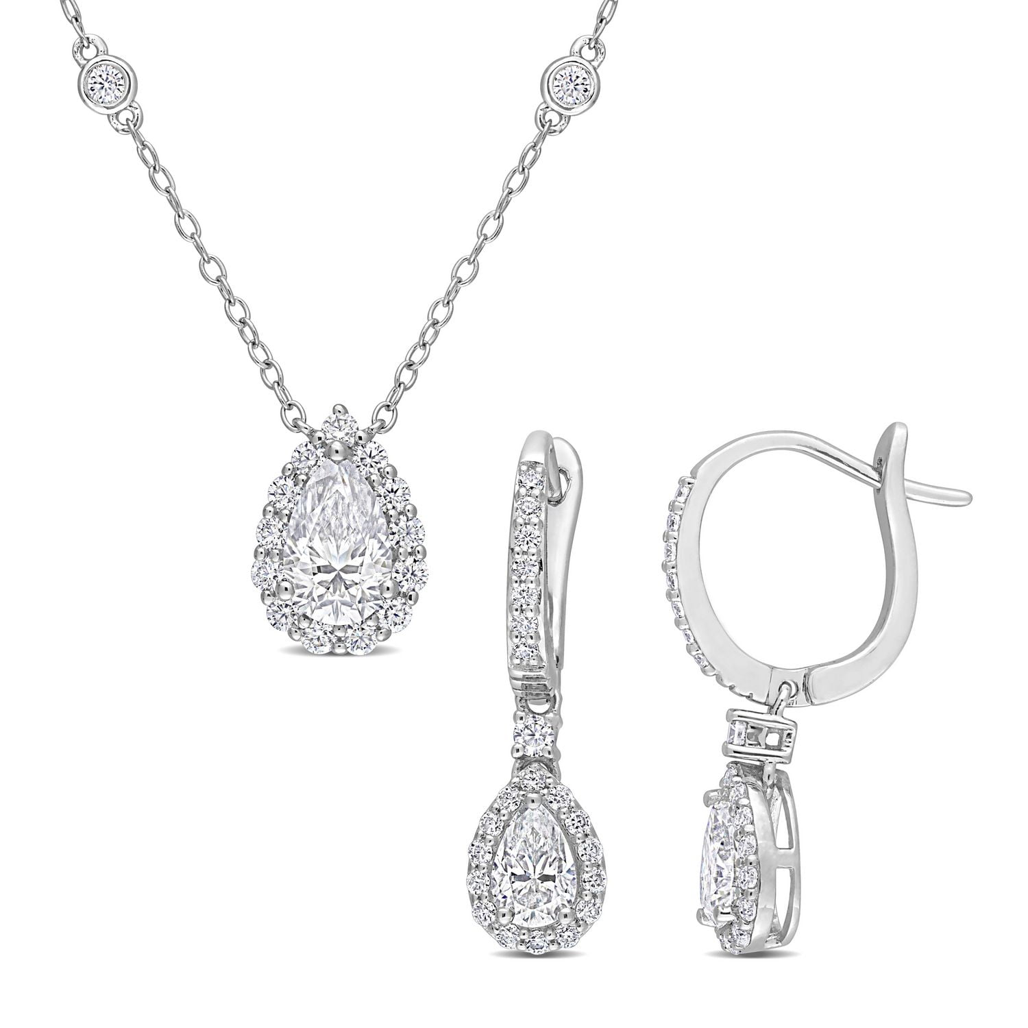 Click here for Miabella 2-Piece Set 2-7/8 Carat T. G.W Moissanite... prices