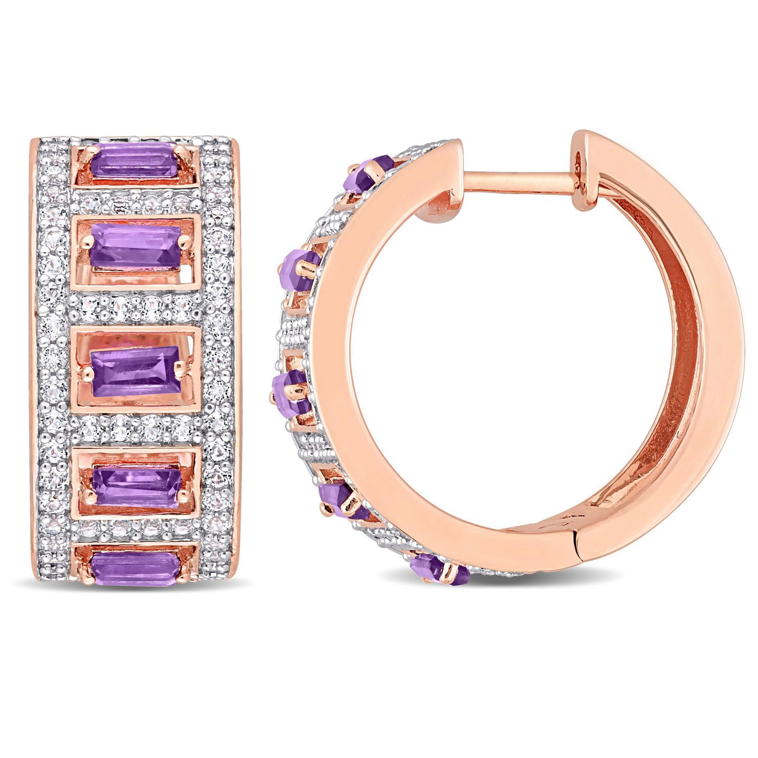 Click here for Miabella 2-1/2 Carat T. G.W. Amethyst And White To... prices