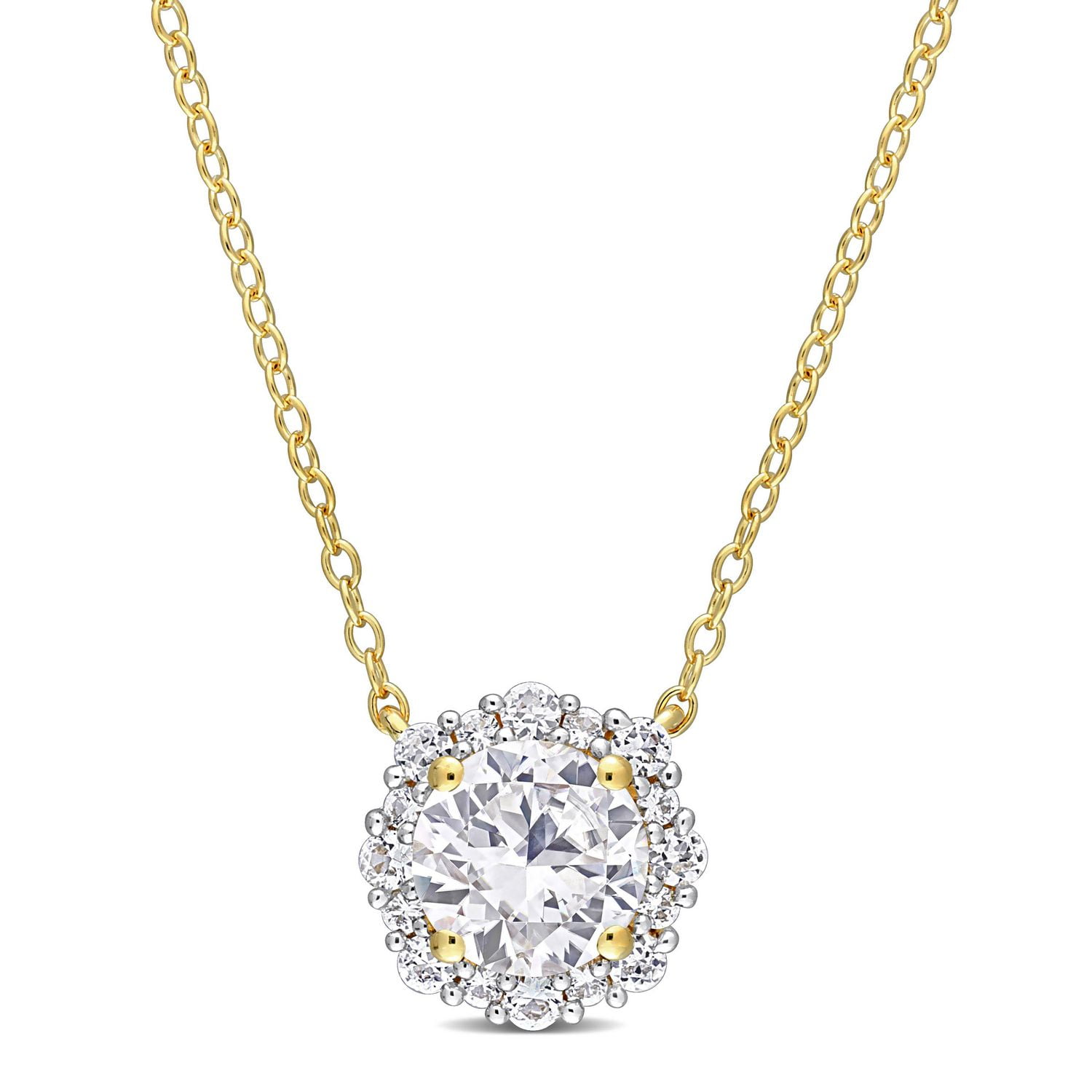 Click here for Miabella 1-7/8 Carat T. G.W. Created White Sapphir... prices