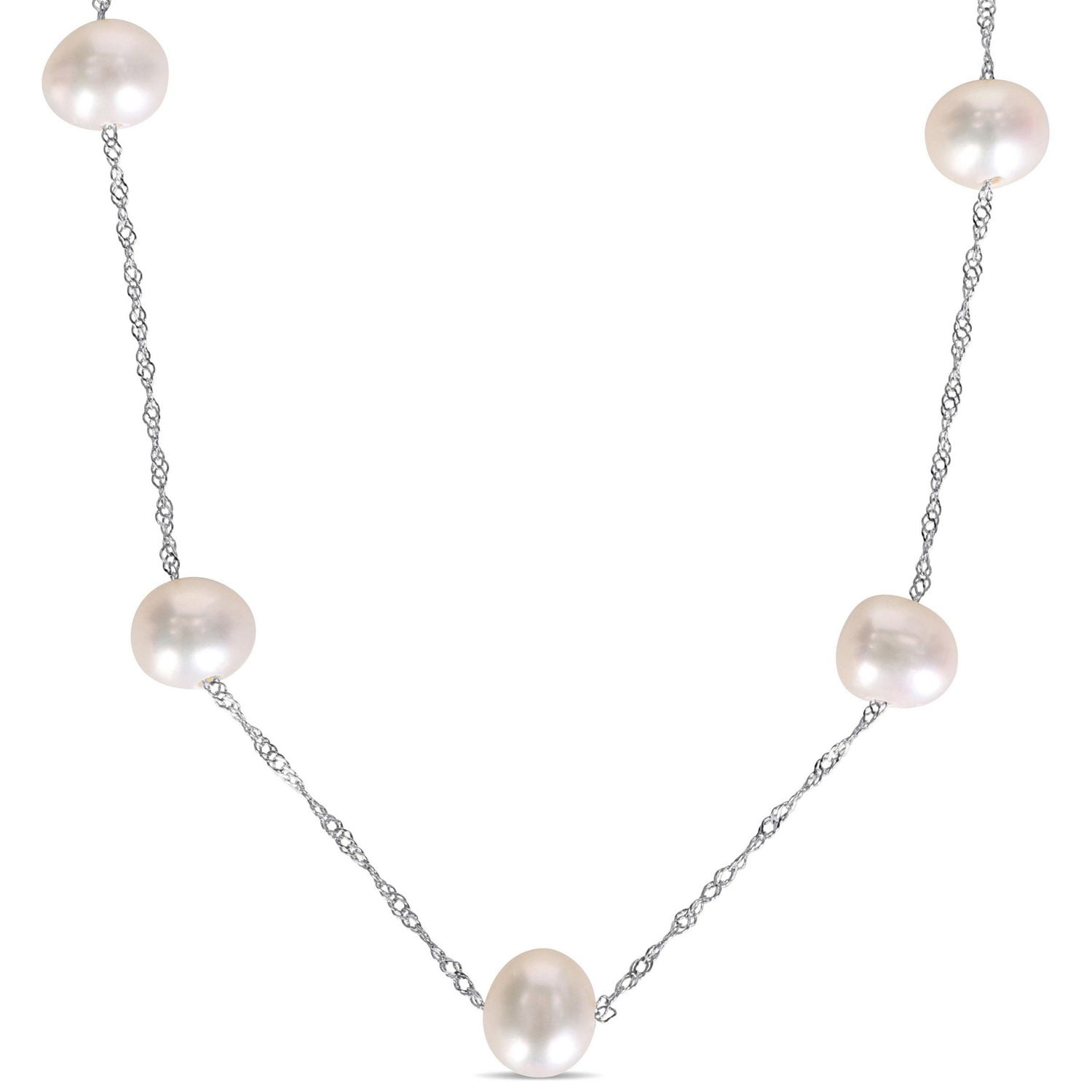 Click here for Miabella Cultured Freshwater Pearl 10k White Gold... prices