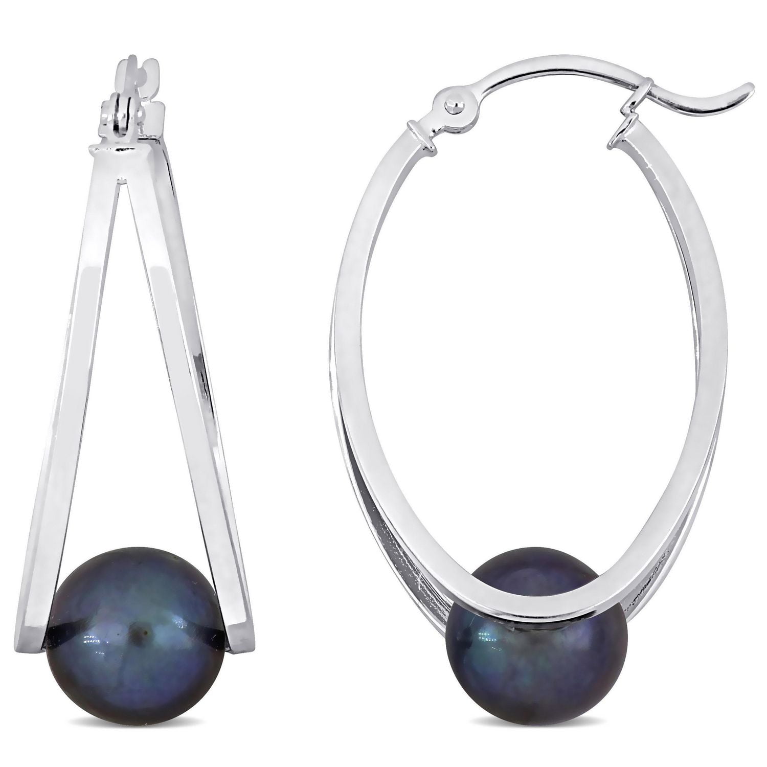 Click here for Miabella Black Cultured Freshwater Pearl Sterling... prices