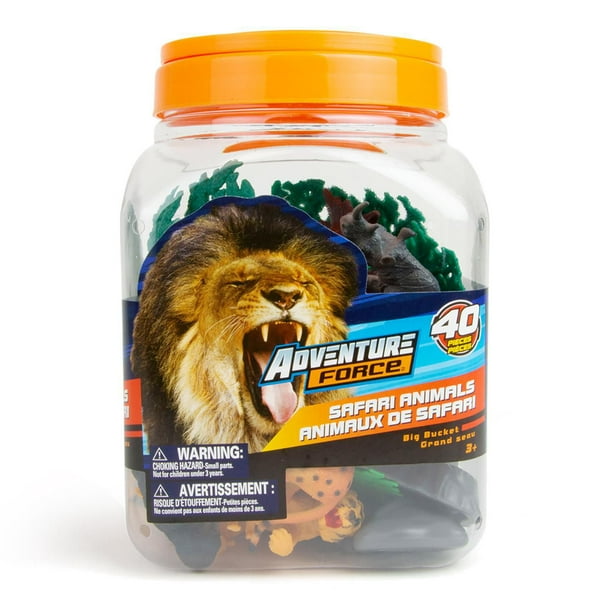 Adventure Force Safari Animals Bucket, 40 piece set, ages 3+ - Walmart.ca