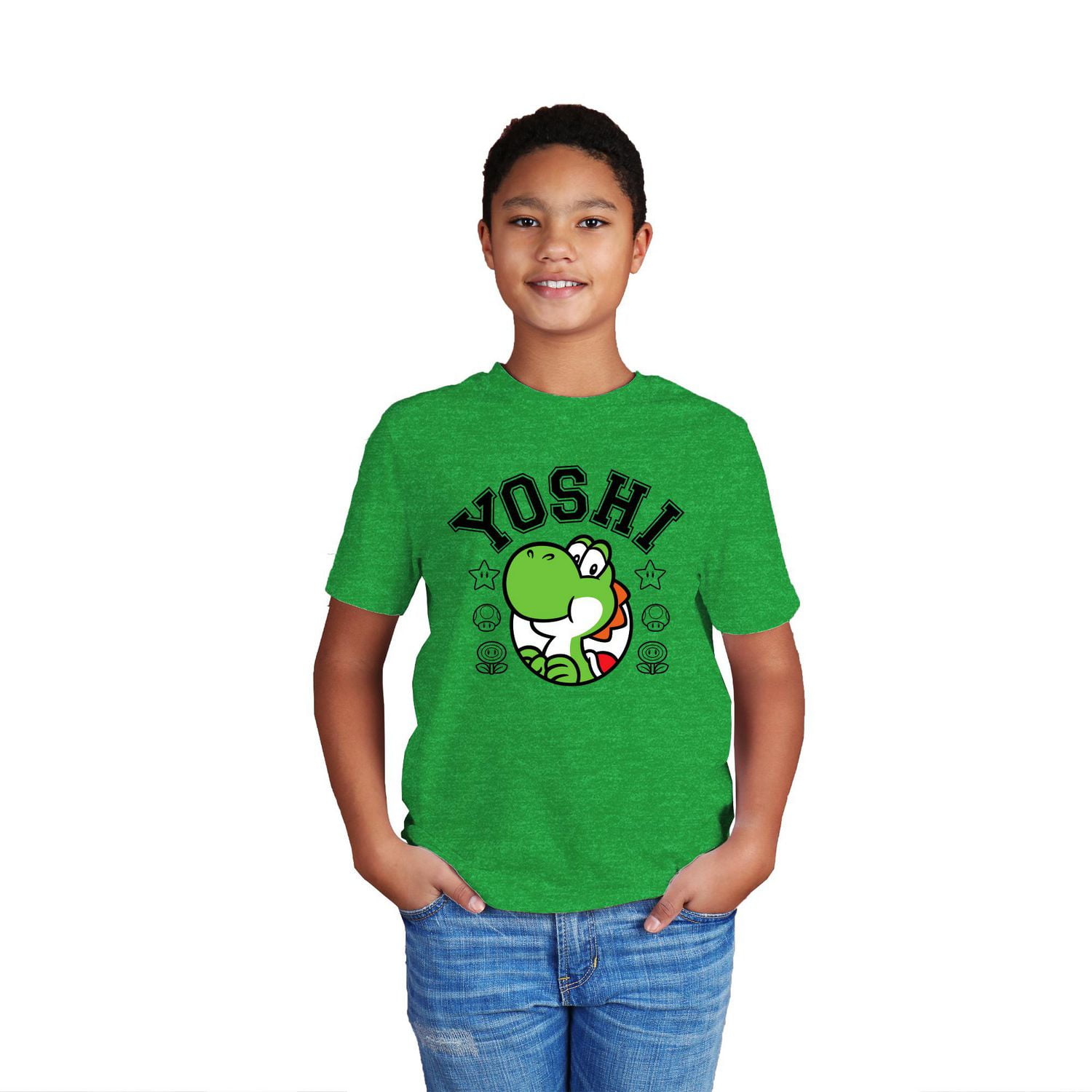 Click here for Super Mario Bros. Super Mario Boys Yoshi Short Sle... prices