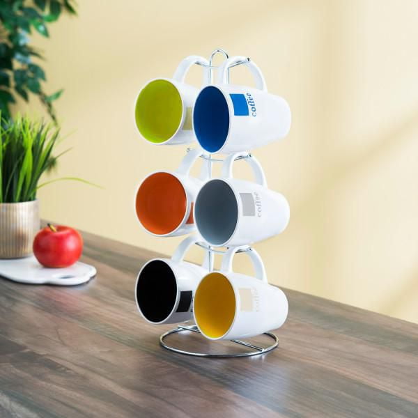 6 Piece Mug Set with Stand - Walmart.ca