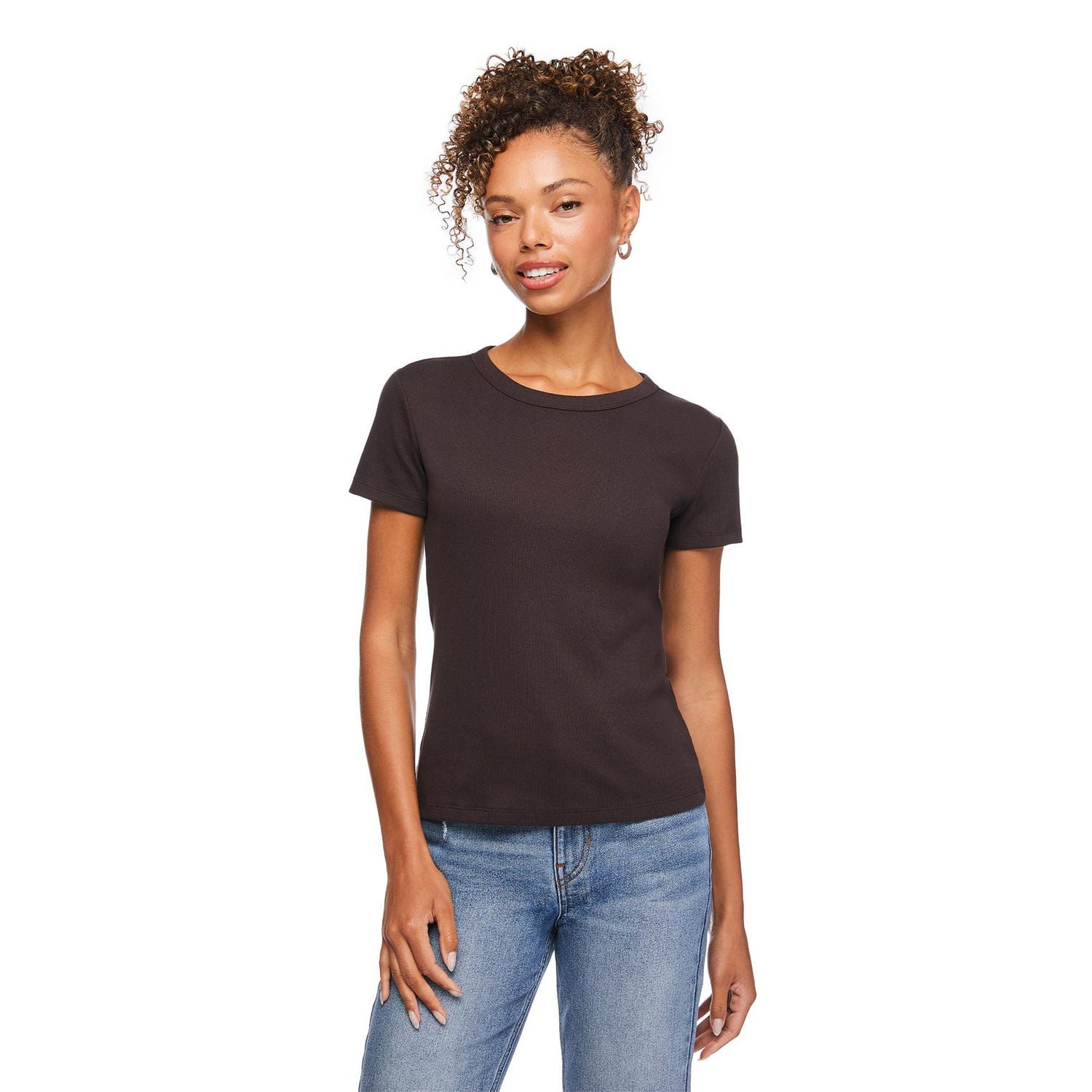 Click here for George Womens Rib T-Shirt M prices