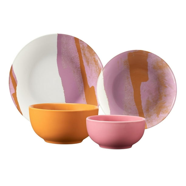 Flower Home by Drew Barrymore 16-Piece Dinnerware Set - Walmart.ca