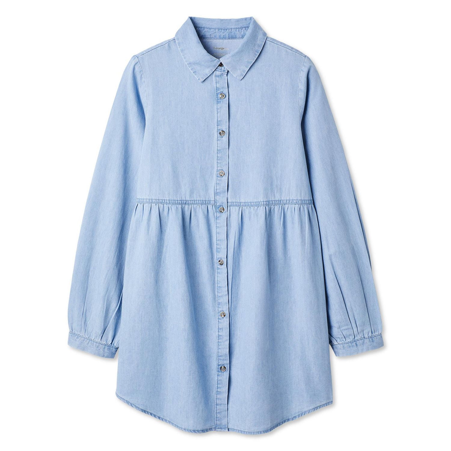 Click here for George Girls Button-Up Shirt Dress 4 prices