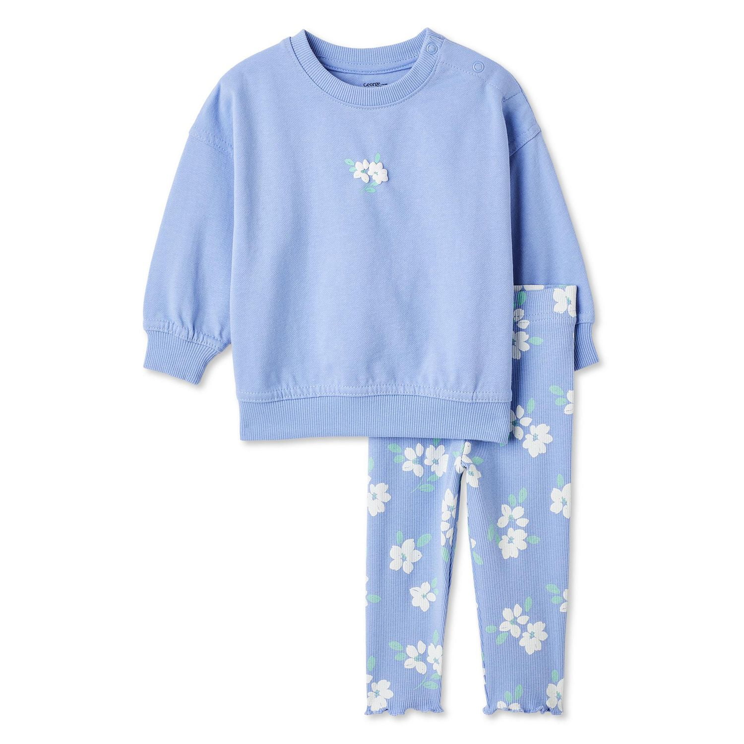 Click here for George Baby Girls Two Piece Lounge Set 3-6 Months prices