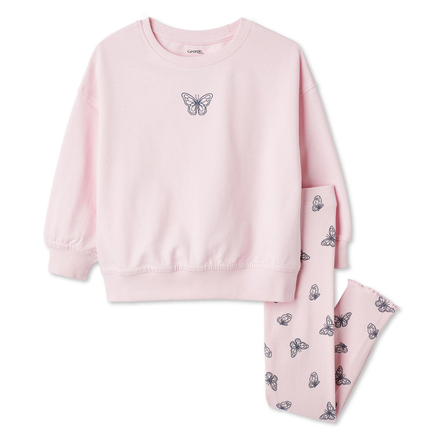 Click here for George Toddler Girls Two Piece Lounge Set 5t prices