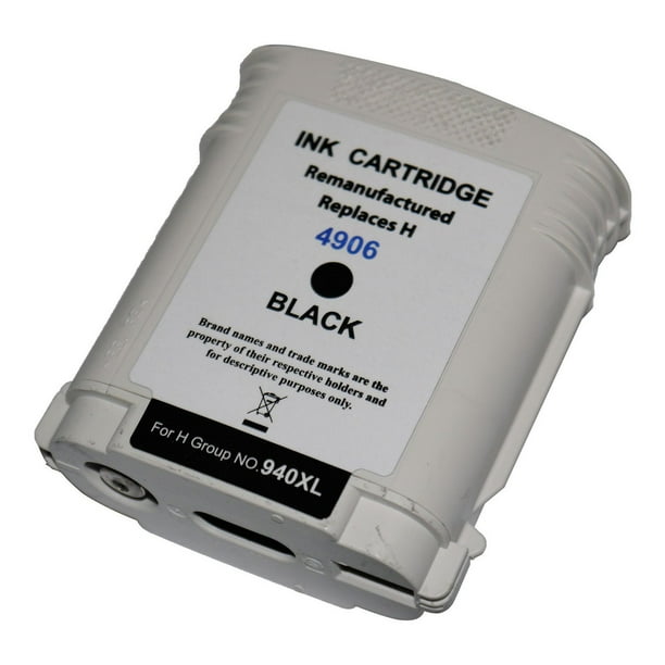 L-ink Compatible HP 940XL Black High Yield Ink Cartridge (C4906AN ...