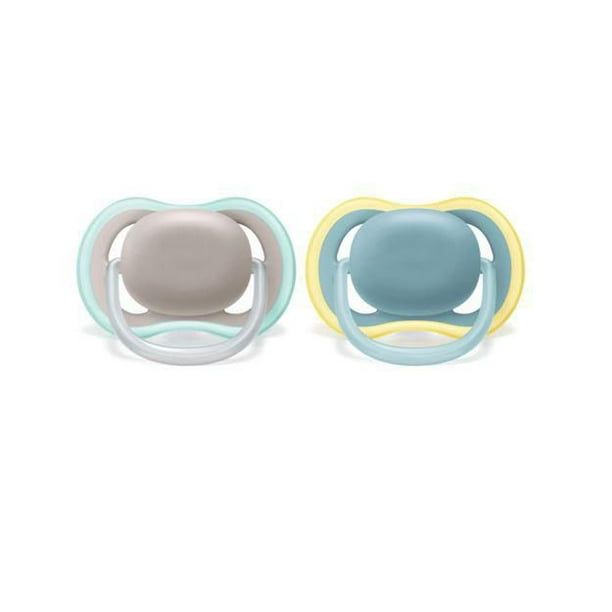 Philips Avent Ultra Air Pacifier 18m+, beige/dawn, 2 pack, SCF349/01 ...