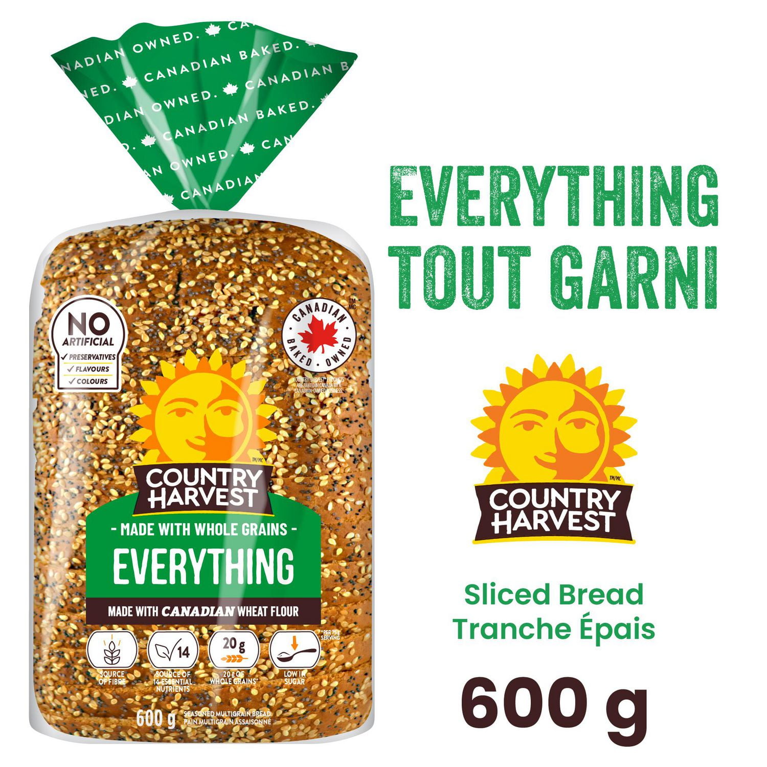 Click here for Country Harvest Everything Sliced Bread prices