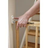 Storkcraft Easy Walk-Thru Wooden Safety Gate, White Adjustable Baby ...