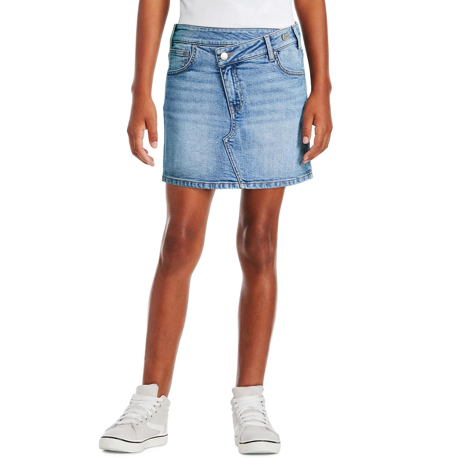 Click here for George Girls Asymmetrical Waist Denim Skirt 6 prices