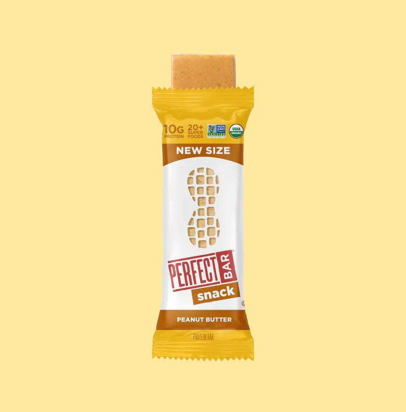 Perfect Bar Peanut Butter Snack Size, 10g of Protein, 20+ Superfoods ...