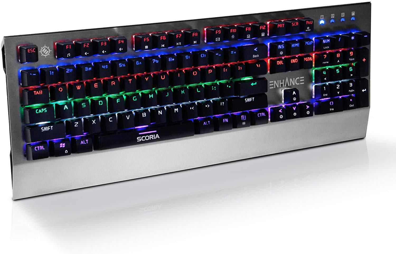 ENHANCE Scoria Rainbow Mechanical Gaming Keyboard | Walmart Canada