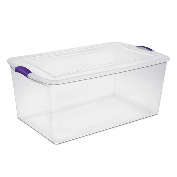Sterilite 99.4L Latch Box - Purple, 99.4L - Walmart.ca