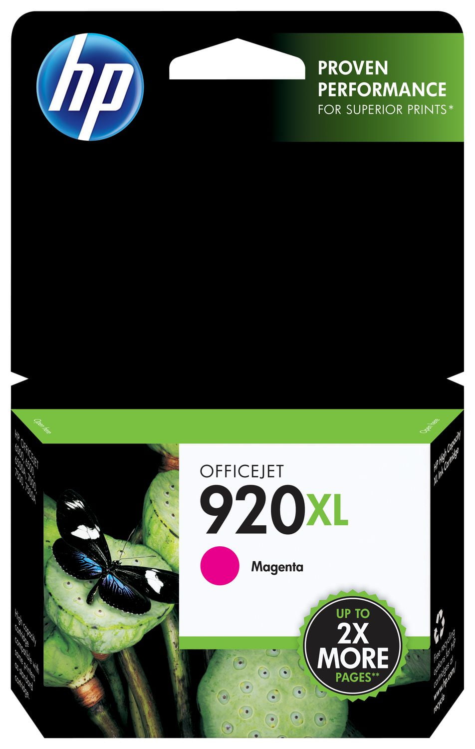 HP 920XL Magenta High Yield Original Ink Cartridge (CD973AN) | Walmart ...