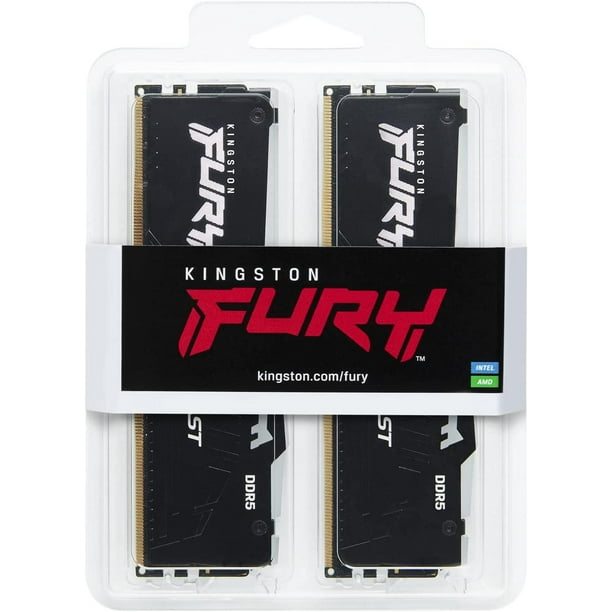 Kingston Fury Beast DDR5 RGB 64GB (2x32GB) 5200MT/s DDR5 CL40 DIMM Desktop Gaming Memory Kit of ...
