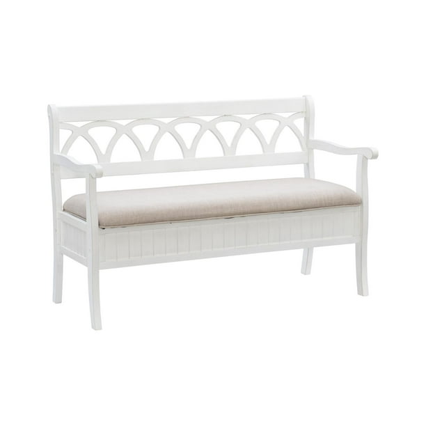 Harland Storage Bench, White - Walmart.ca