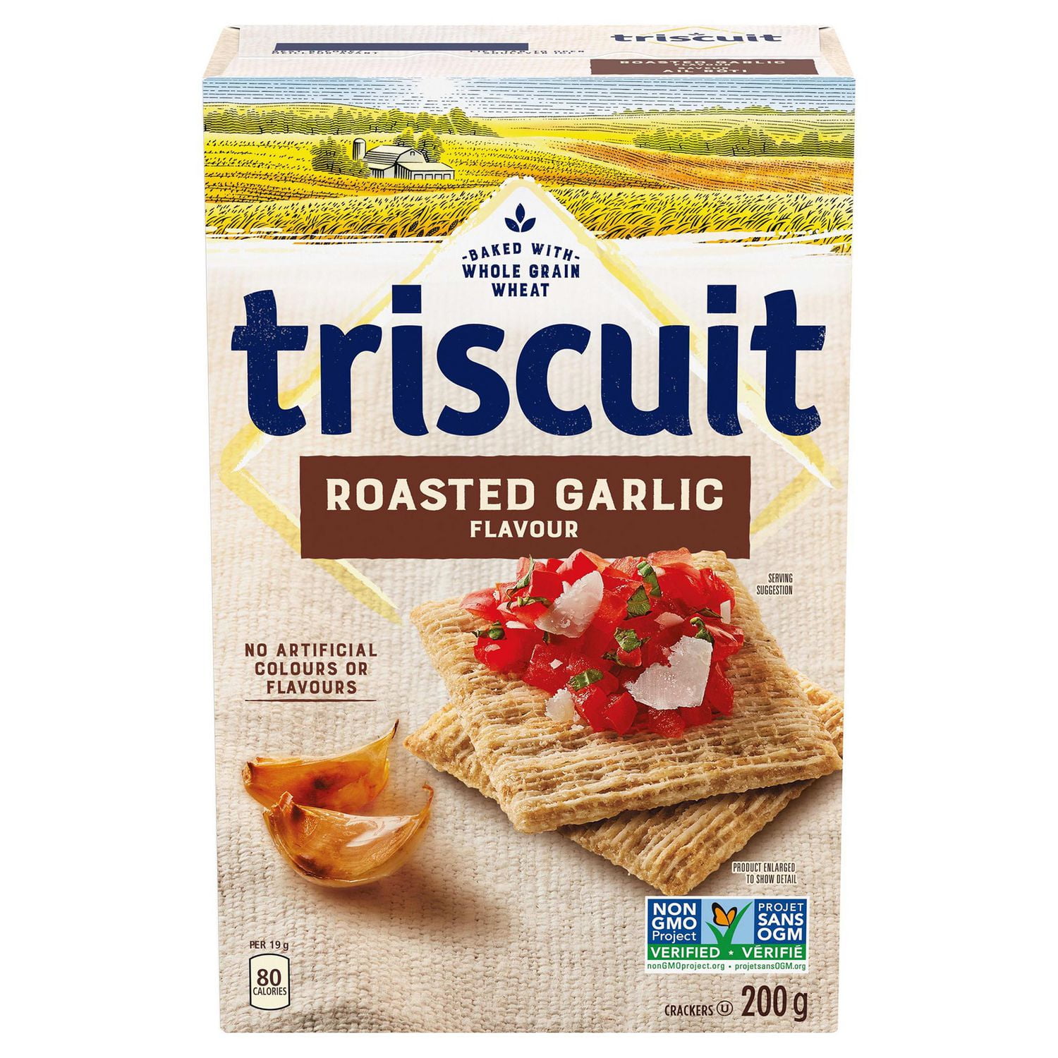 TRISCUIT Roasted Garlic Crackers 200 g | Walmart Canada