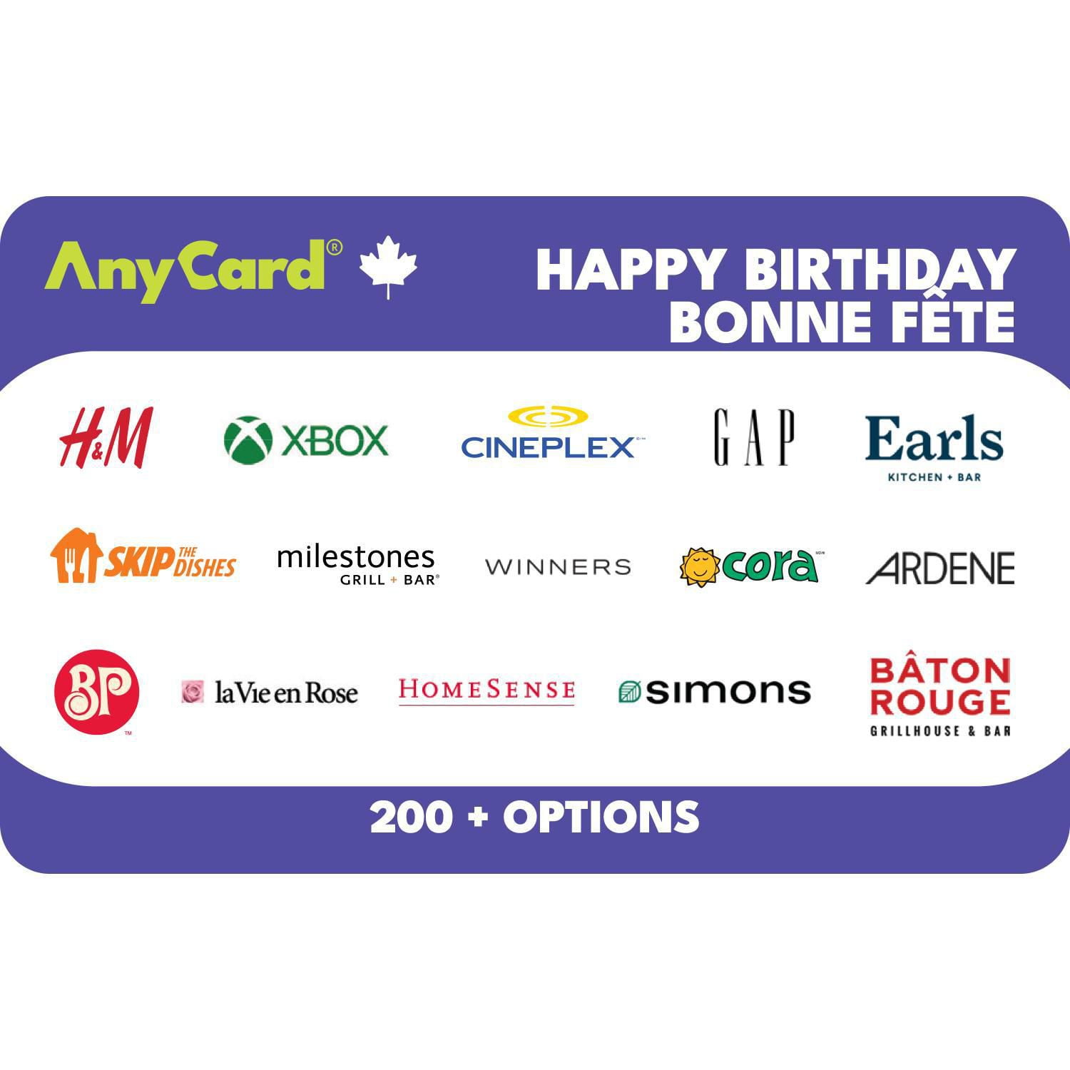 Click here for Canada Any Card Birthday $25 Egift Card (Email Del... prices