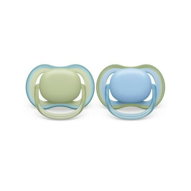 Philips Avent Ultra Air Pacifier 0-6m, pastel green / celestial blue, 2 ...
