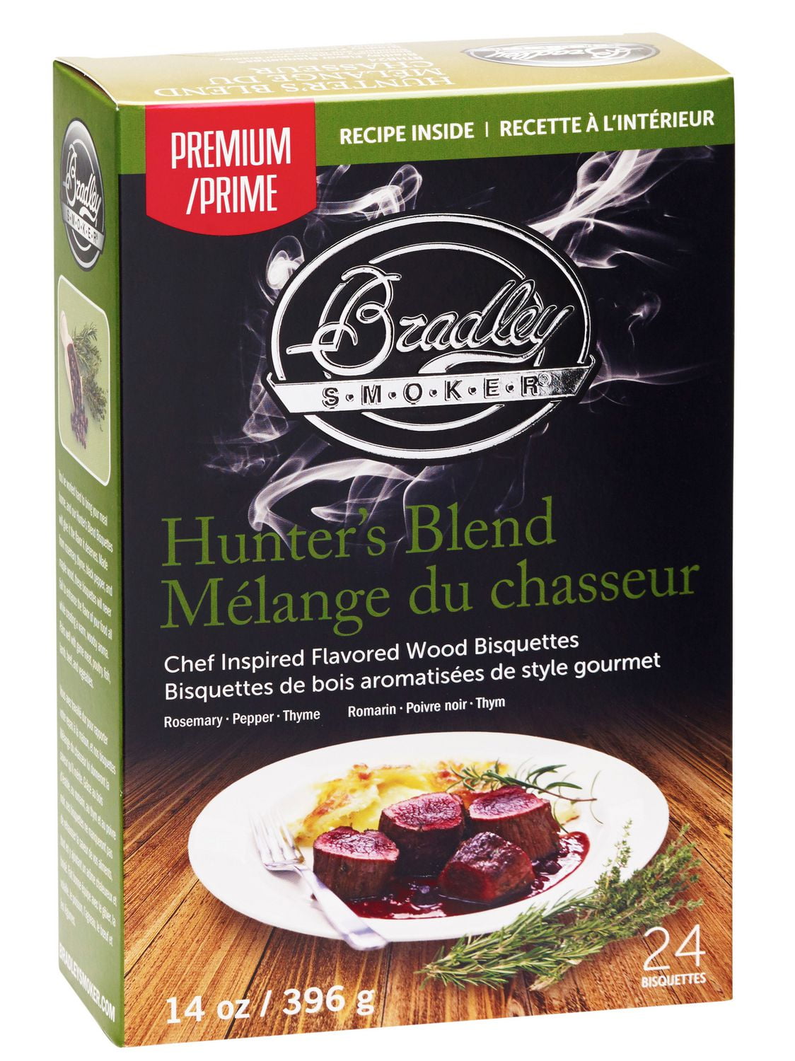 Bradley Smoker Hunter's Blend Chef Inspired Flavored Wood Bisquettes ...