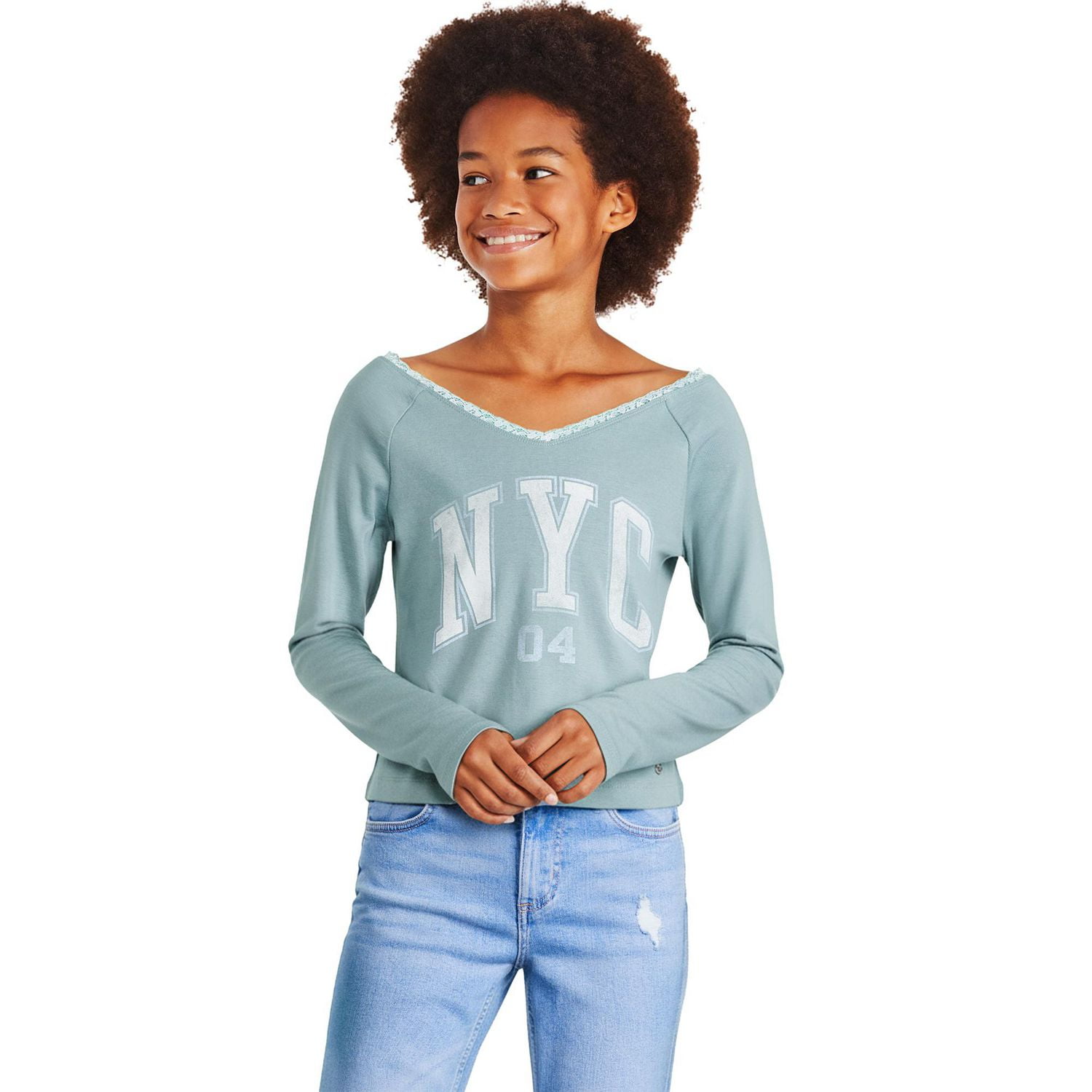 Click here for Justice Girls Long-Sleeve Graphic T-Shirt Xs prices