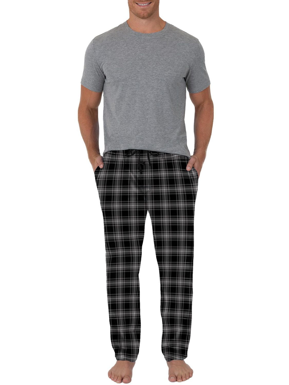 Click here for Fruit Of The Loom Mens Sleep Set Crew Neck Top And... prices