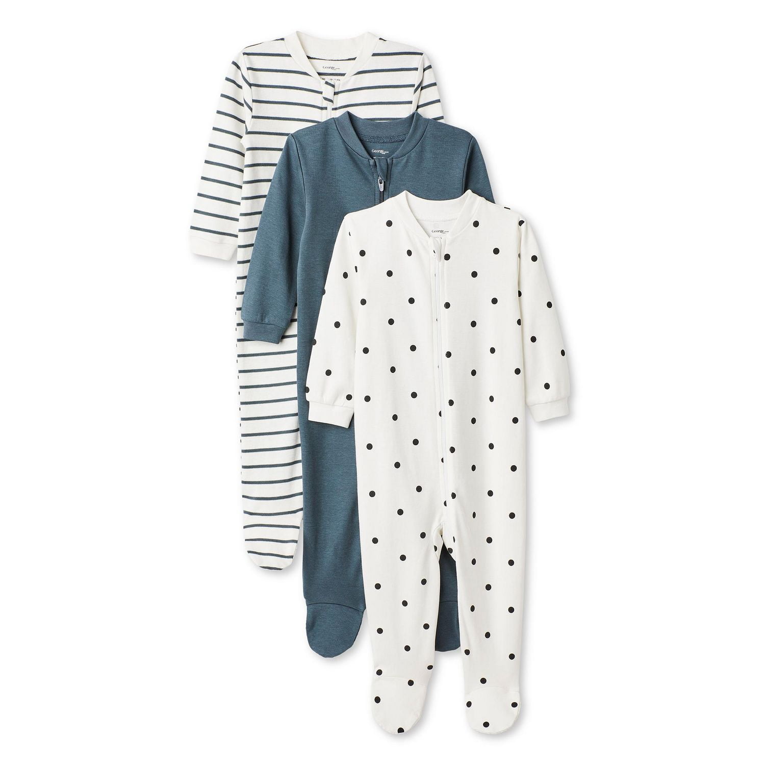 Click here for George Baby Boys Sleeper 3-Pack 0-3 Months prices